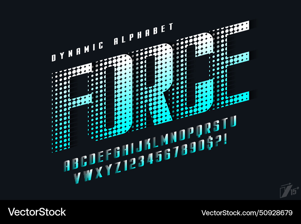 Racing alphabet design dynamic typeface letters Vector Image
