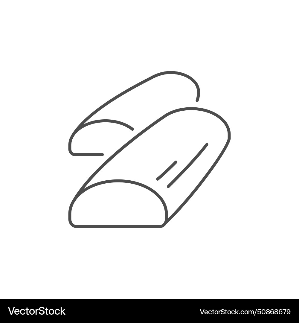 Silo bag line outline icon Royalty Free Vector Image