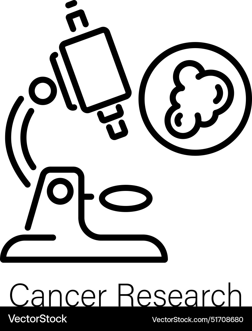 Cancer research Royalty Free Vector Image - VectorStock
