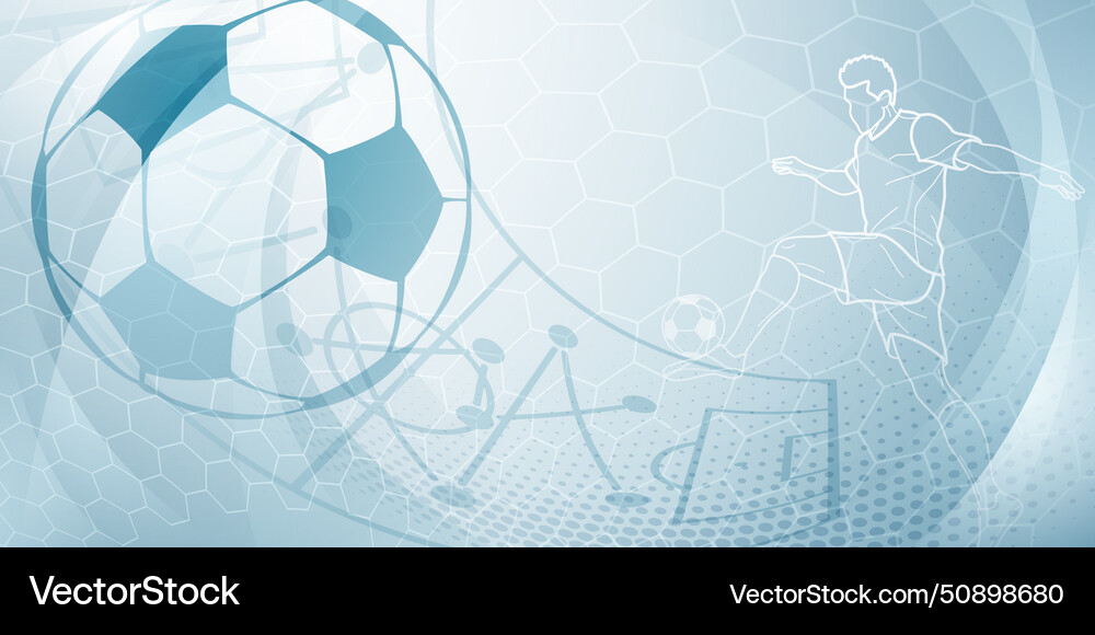 Football themed background Royalty Free Vector Image
