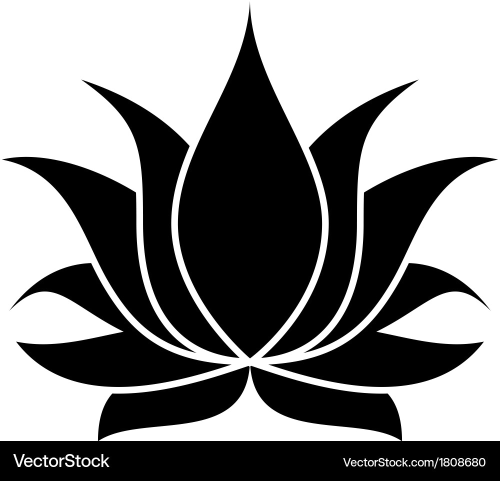Lotus flower Royalty Free Vector Image - VectorStock