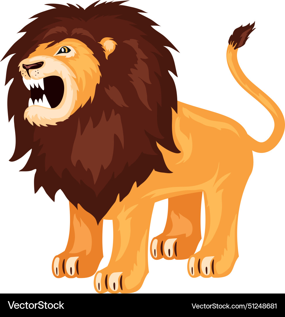 Lion wildlife design Royalty Free Vector Image
