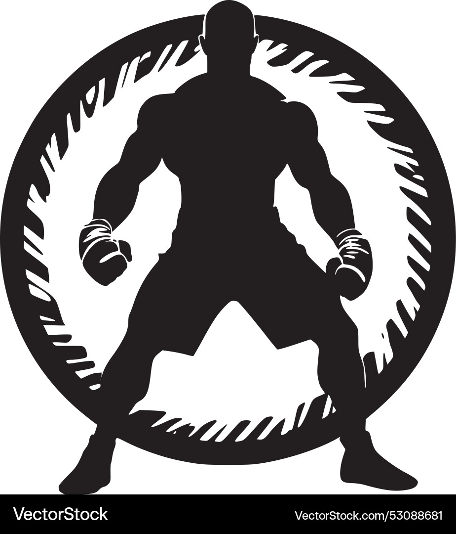 Mma - minimalist and simple silhouette Royalty Free Vector