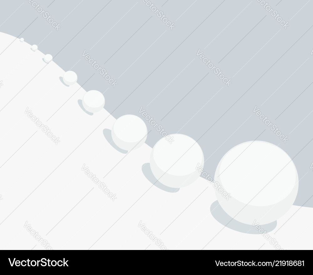 Snowball effect Royalty Free Vector Image - VectorStock