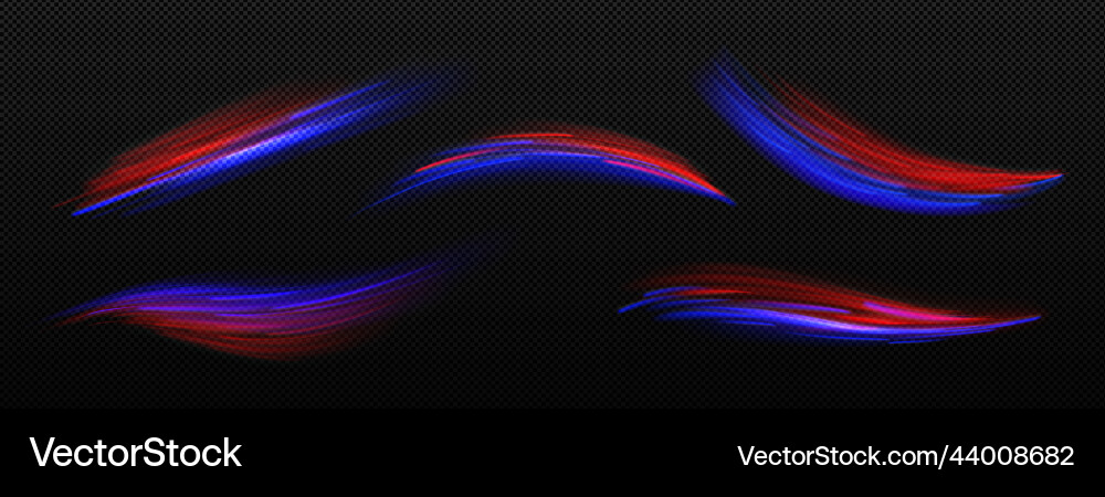 Abstract light speed motion trails flash effects Vector Image
