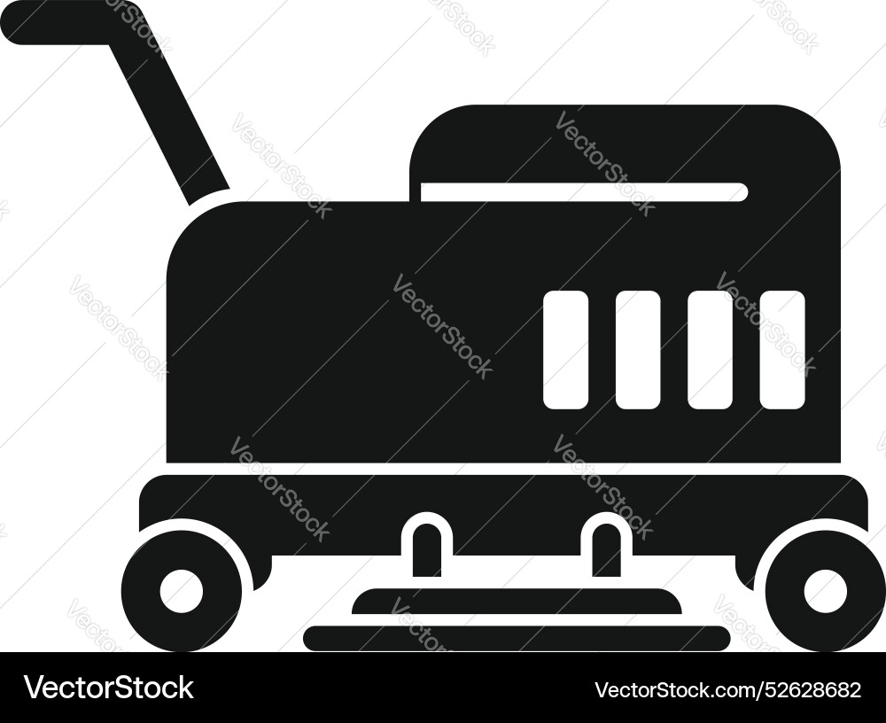 Cleaning machine icon showing equipment Royalty Free Vector