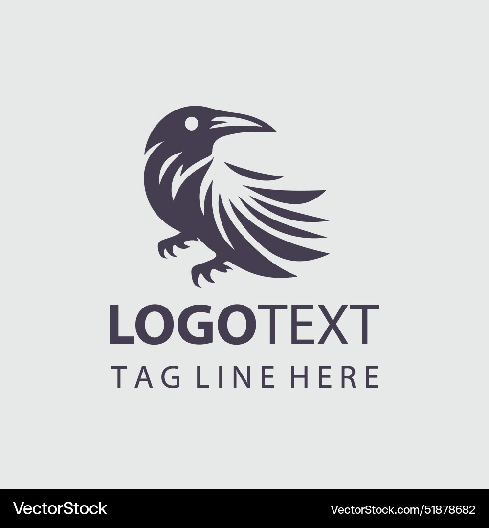 Crow logo Royalty Free Vector Image - VectorStock