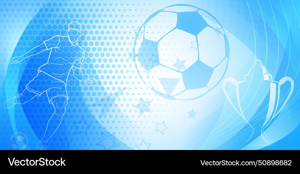 Football themed background Royalty Free Vector Image