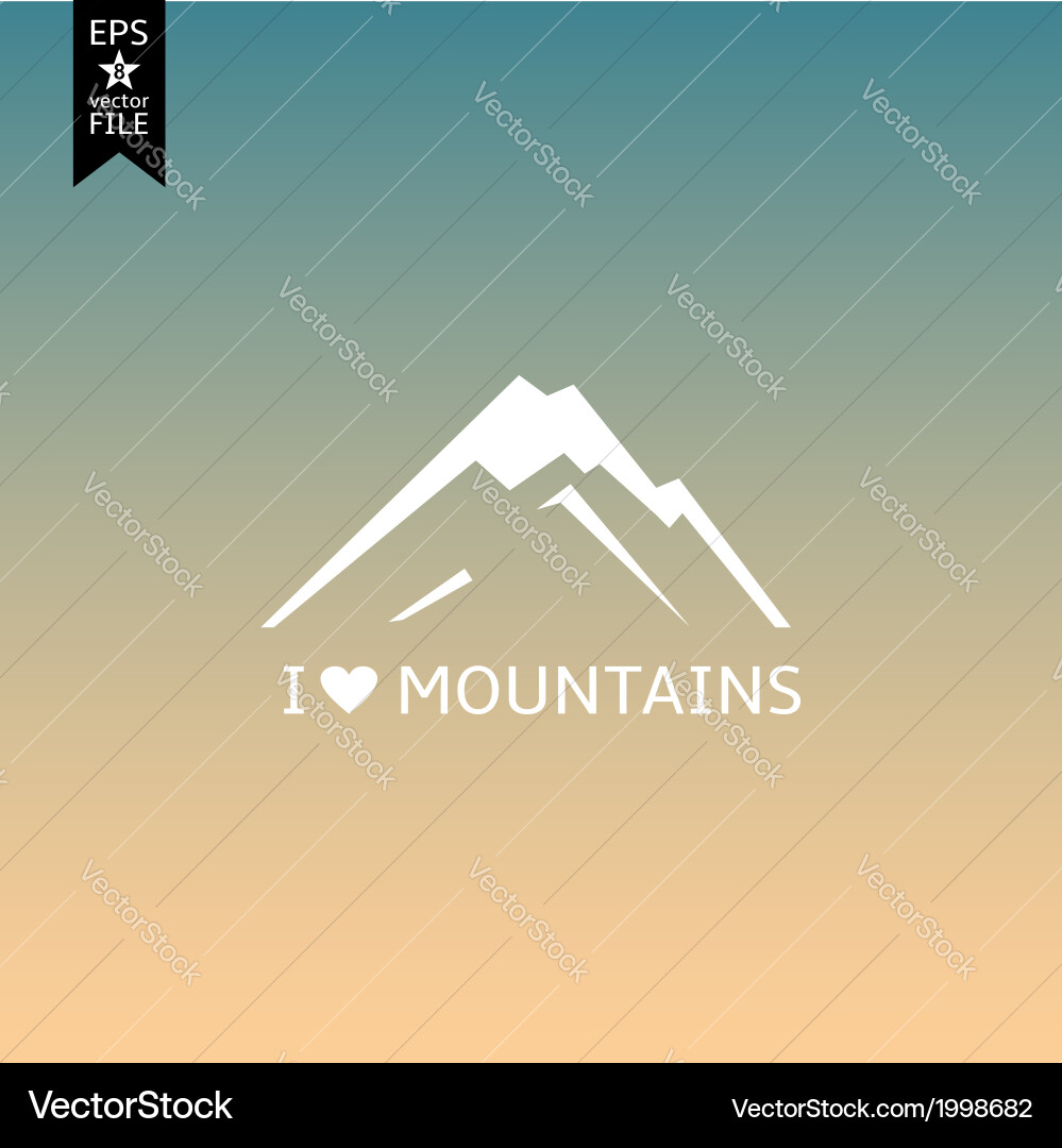 Mountains Royalty Free Vector Image - VectorStock