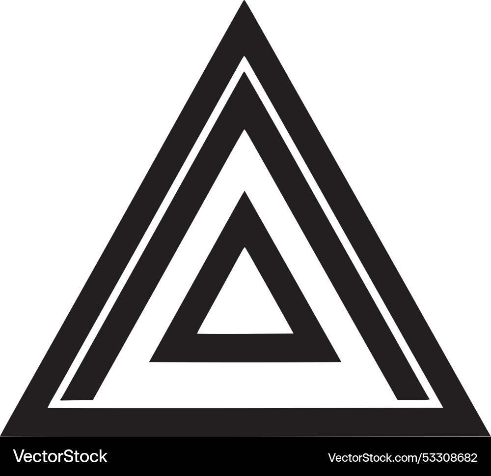 Triangle - minimalist and flat logo Royalty Free Vector