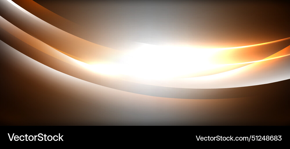 Amber tints and shades create a circle of light Vector Image