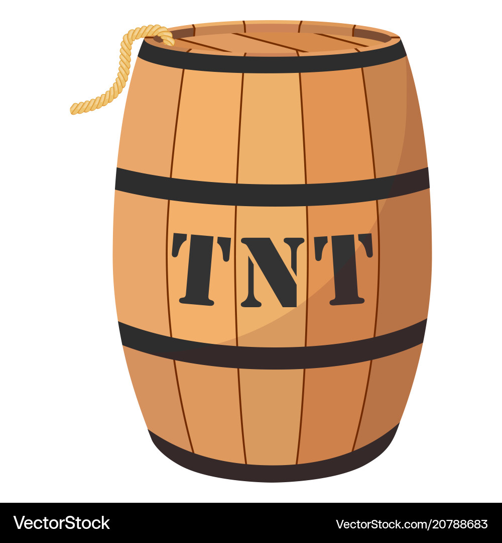 Dynamite barrel Royalty Free Vector Image - VectorStock