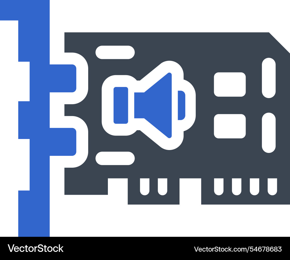Sound Card Icon Lizenzfreies Vektorbild - VectorStock