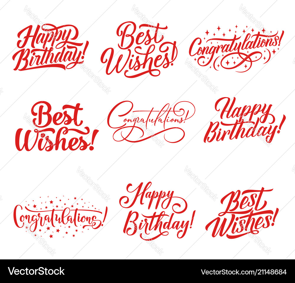 Congratulations lettering for greeting card design