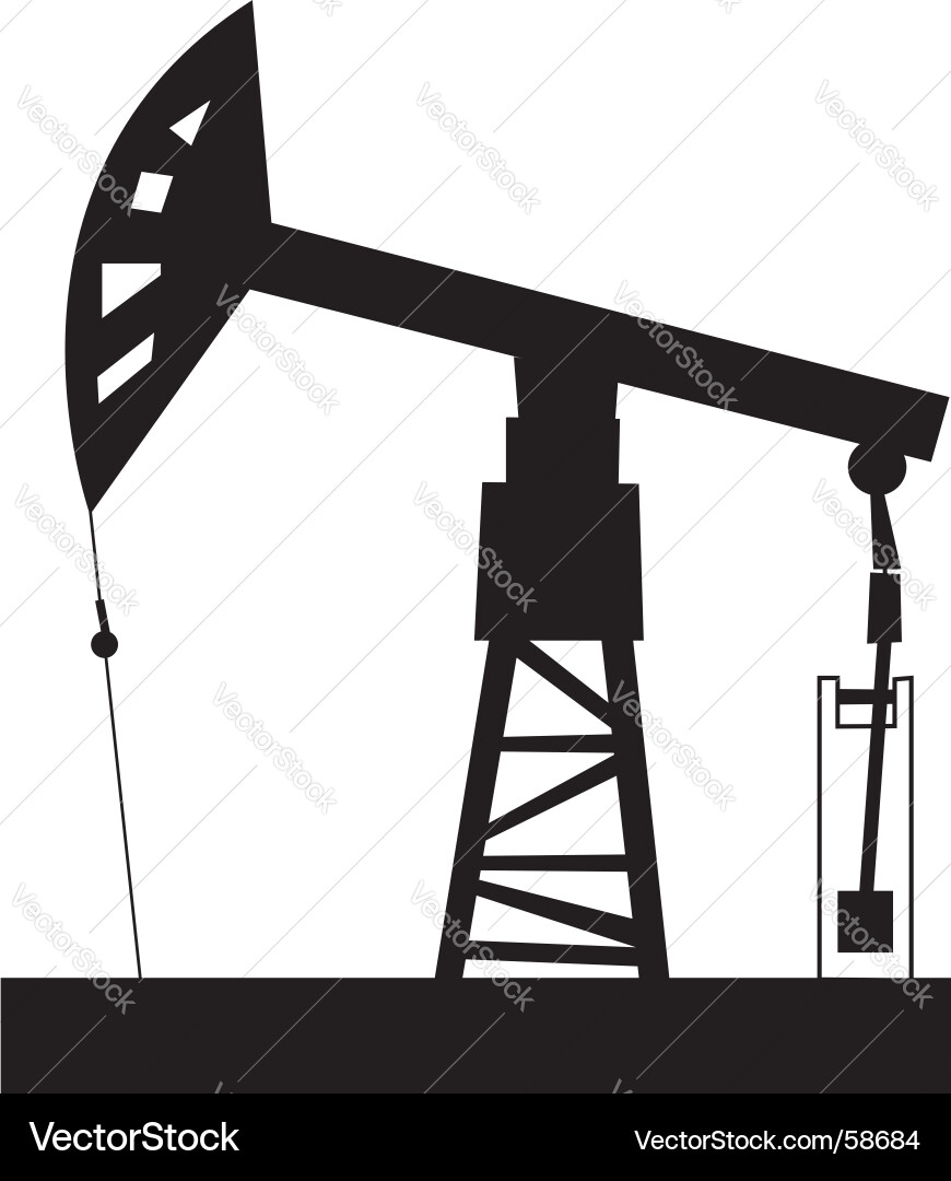 Oil rig Royalty Free Vector Image - VectorStock