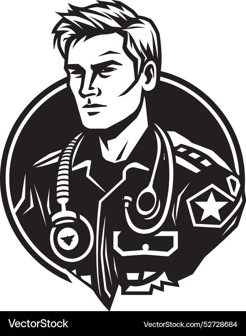 Paramedic code upholding professional standards Vector Image