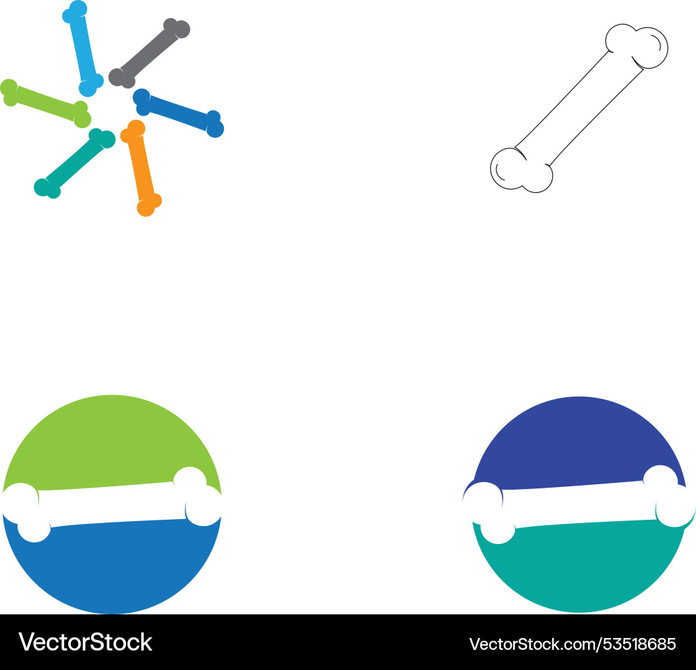 Bone logo Royalty Free Vector Image - VectorStock