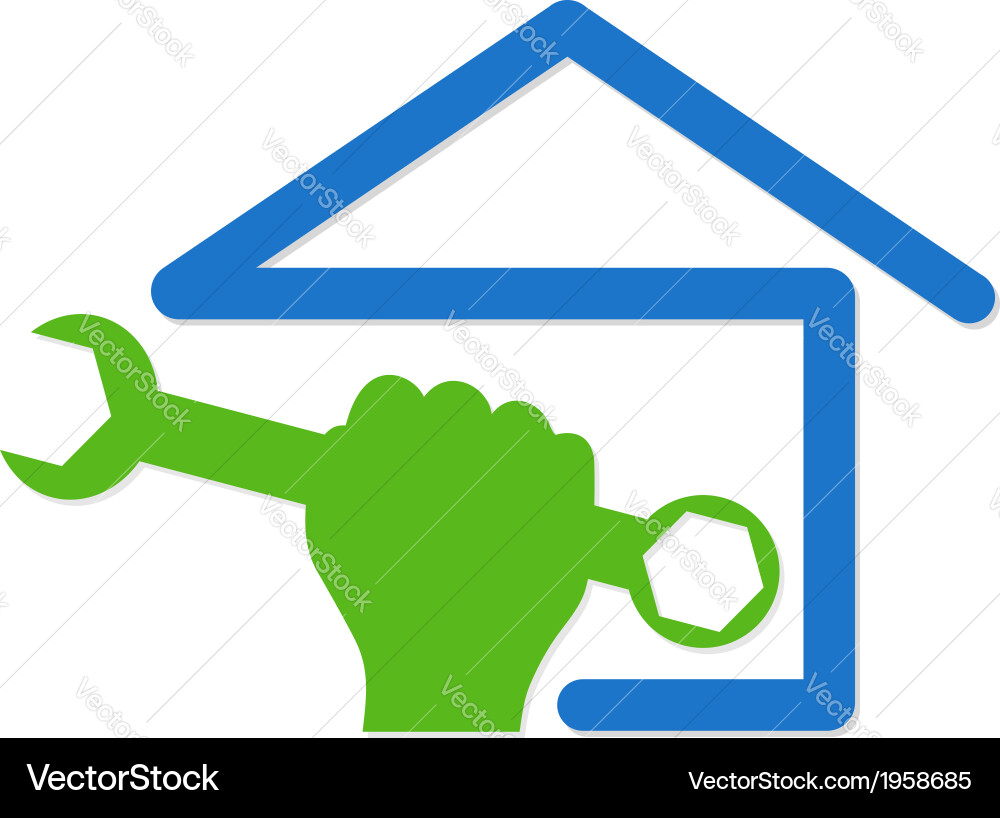 Home repair symbol Royalty Free Vector Image - VectorStock