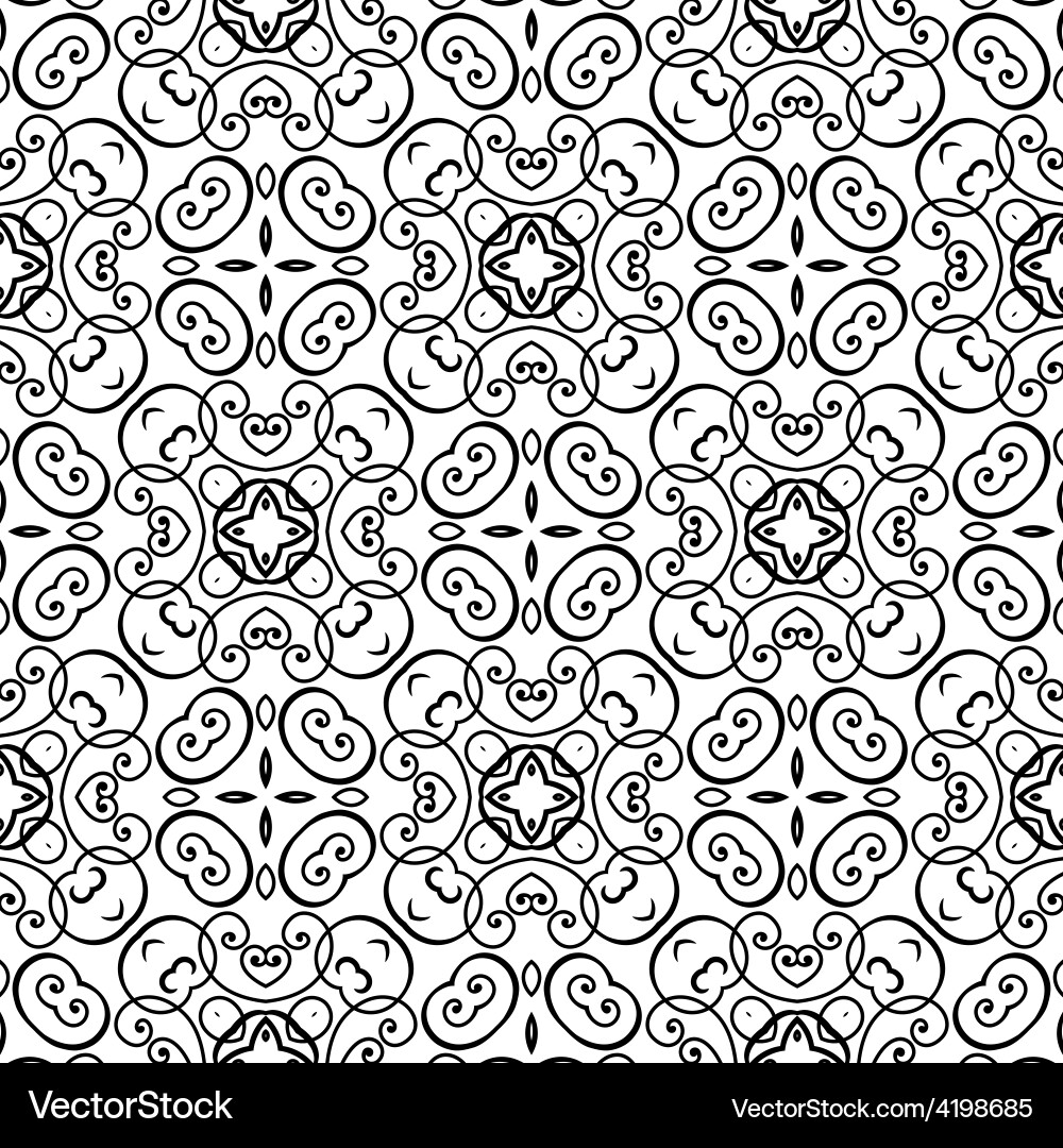 Vintage seamless wallpaper Royalty Free Vector Image