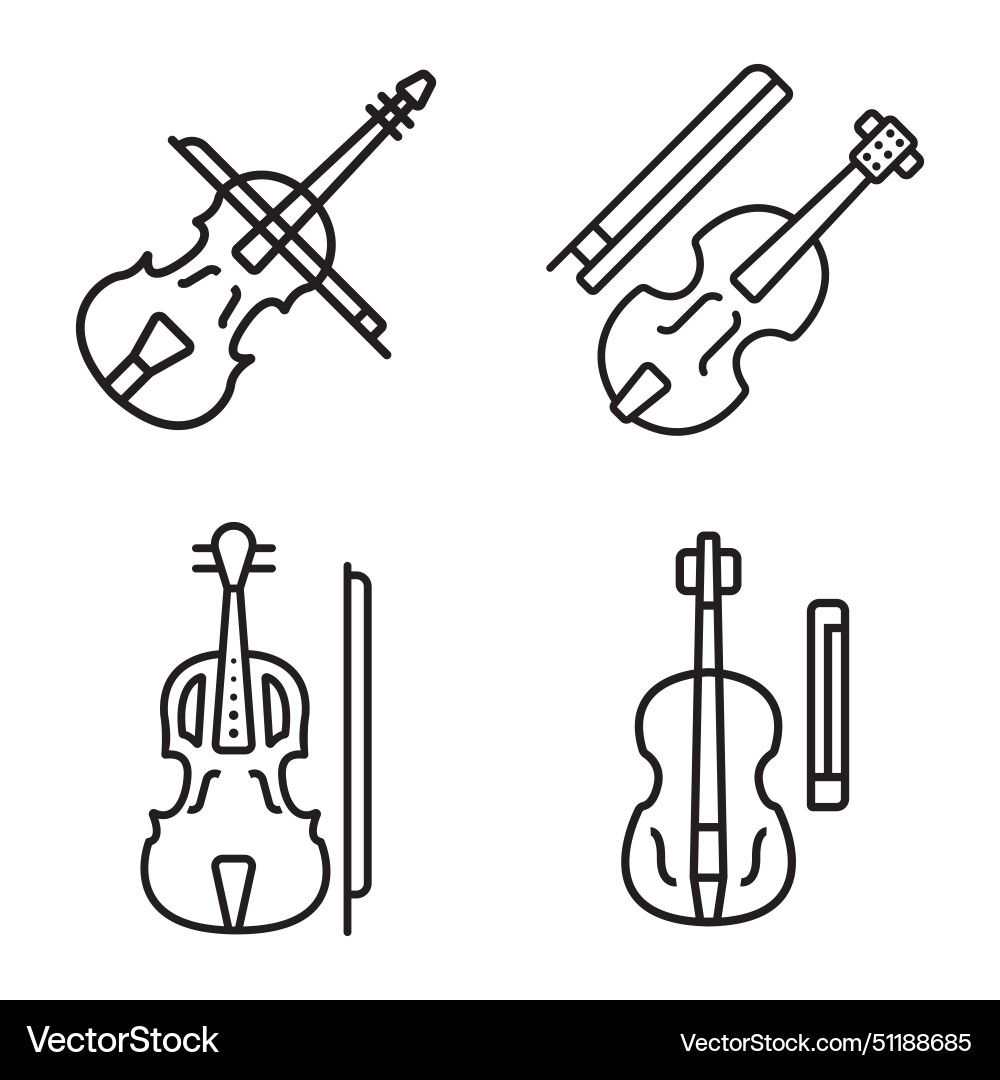 Violin icon Royalty Free Vector Image - VectorStock