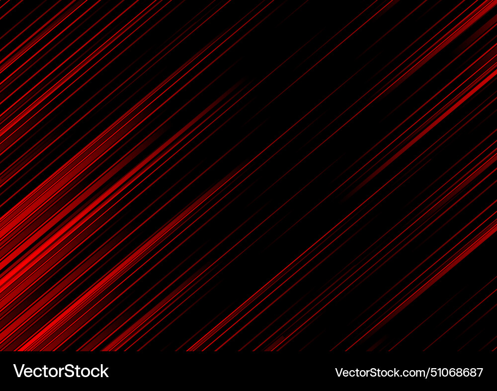 Abstrakte rote Linie und schwarzer Hintergrund Vektorbild