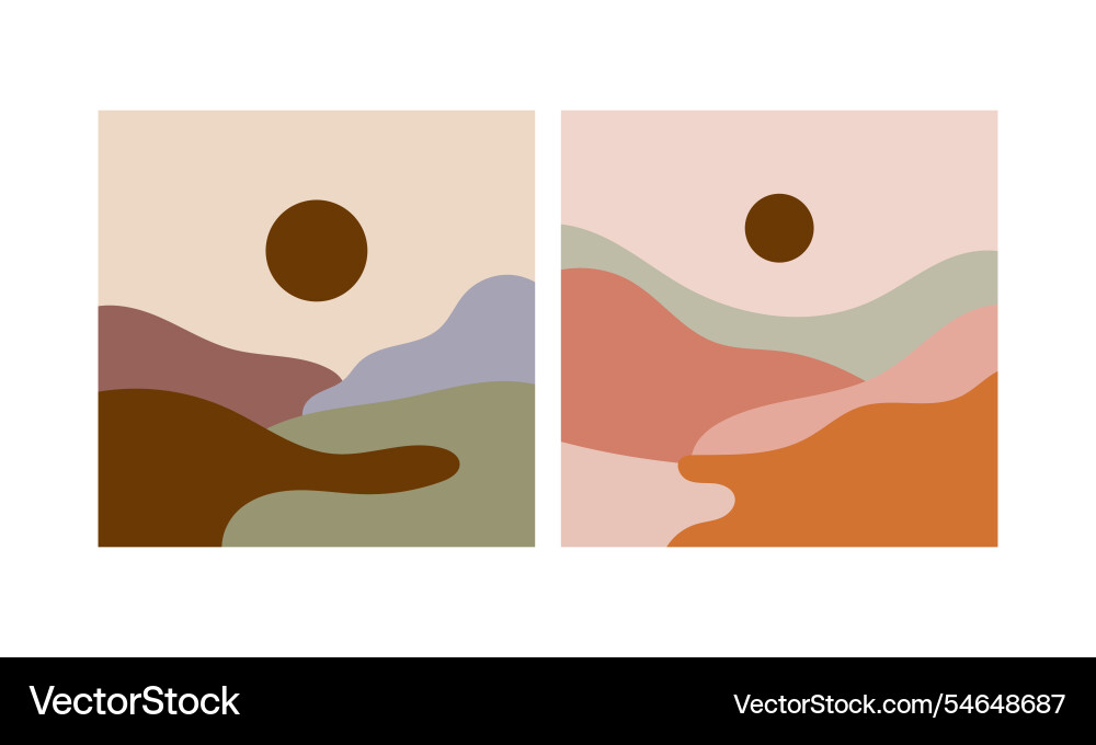 An abstract landscape Royalty Free Vector Image