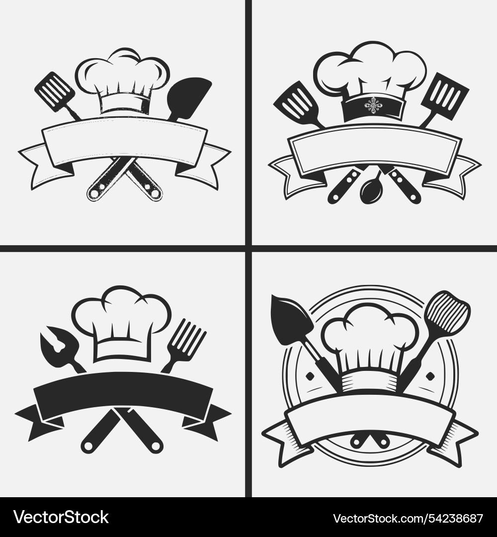 Kochen von Logo-Werkzeugen Lizenzfreies Vektorbild