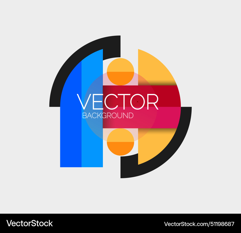 Creative logo design with electric blue Royalty Free Vector