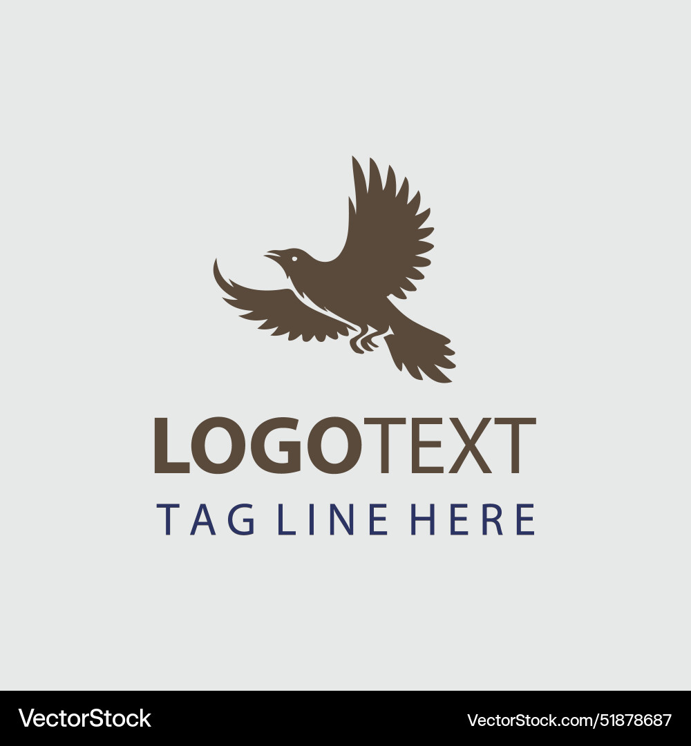 Crow logo Royalty Free Vector Image - VectorStock