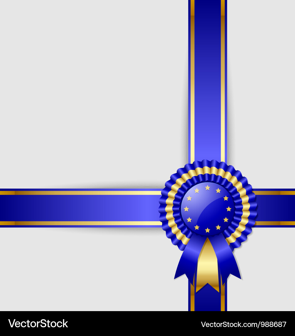 European document template Royalty Free Vector Image