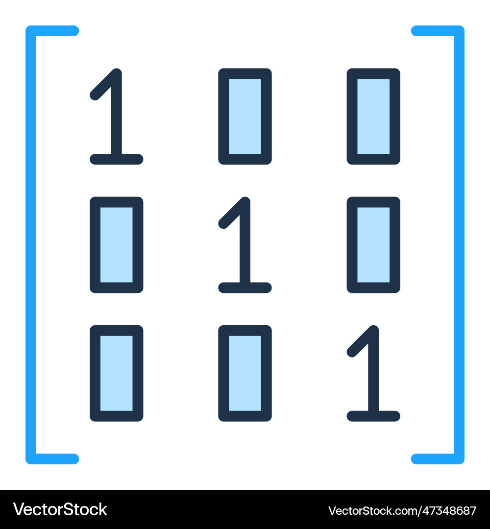 Math matrix mathematics sciecnce concept colored Vector Image Math matrix mathematics sciecnce concept colored Vector Image