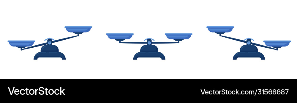 Scales balancing Royalty Free Vector Image - VectorStock