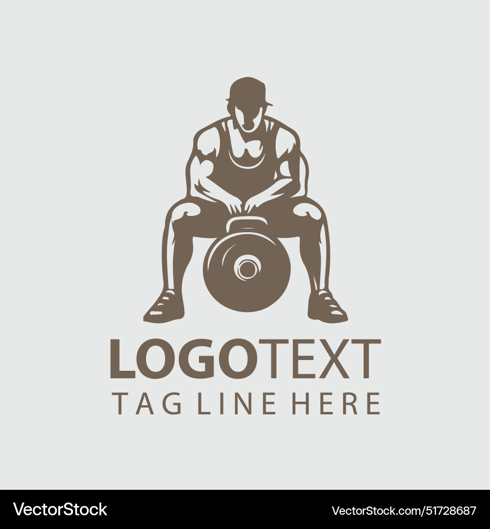 Weight lifting logo Royalty Free Vector Image - VectorStock