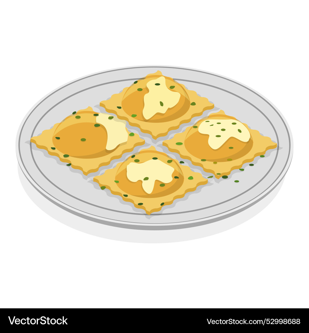 3d isometric flat set of traditional Royalty Free Vector