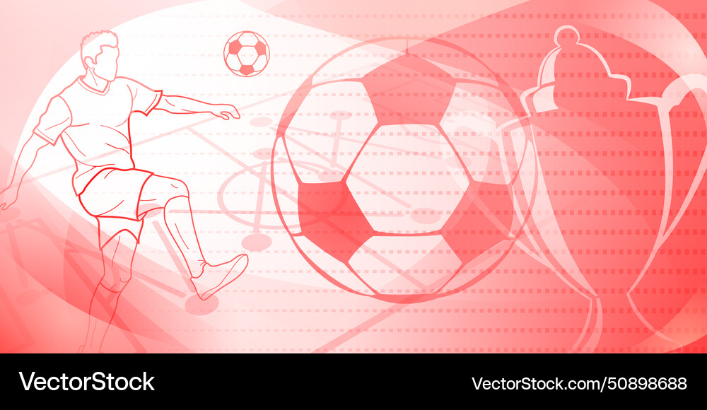Football themed background Royalty Free Vector Image