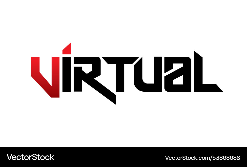 Letter virtual design symbol Royalty Free Vector Image