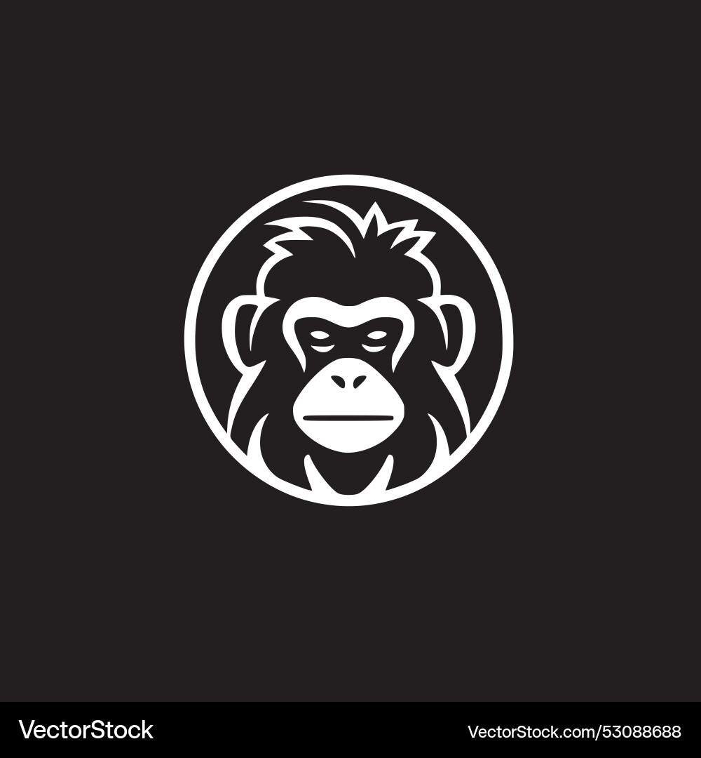 Monkey - high quality logo - ideal for t-shirt Vector Image