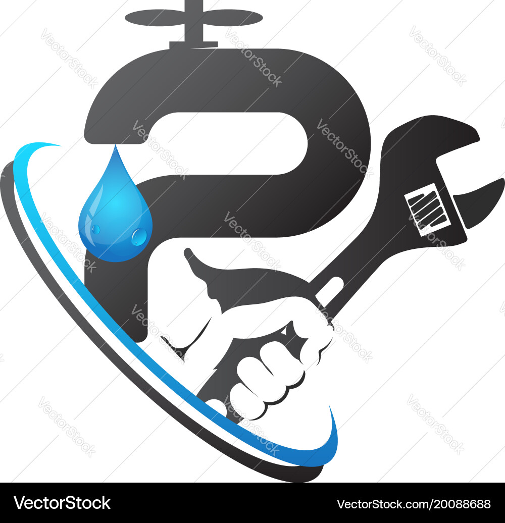 Plumbing and running water design Royalty Free Vector Image