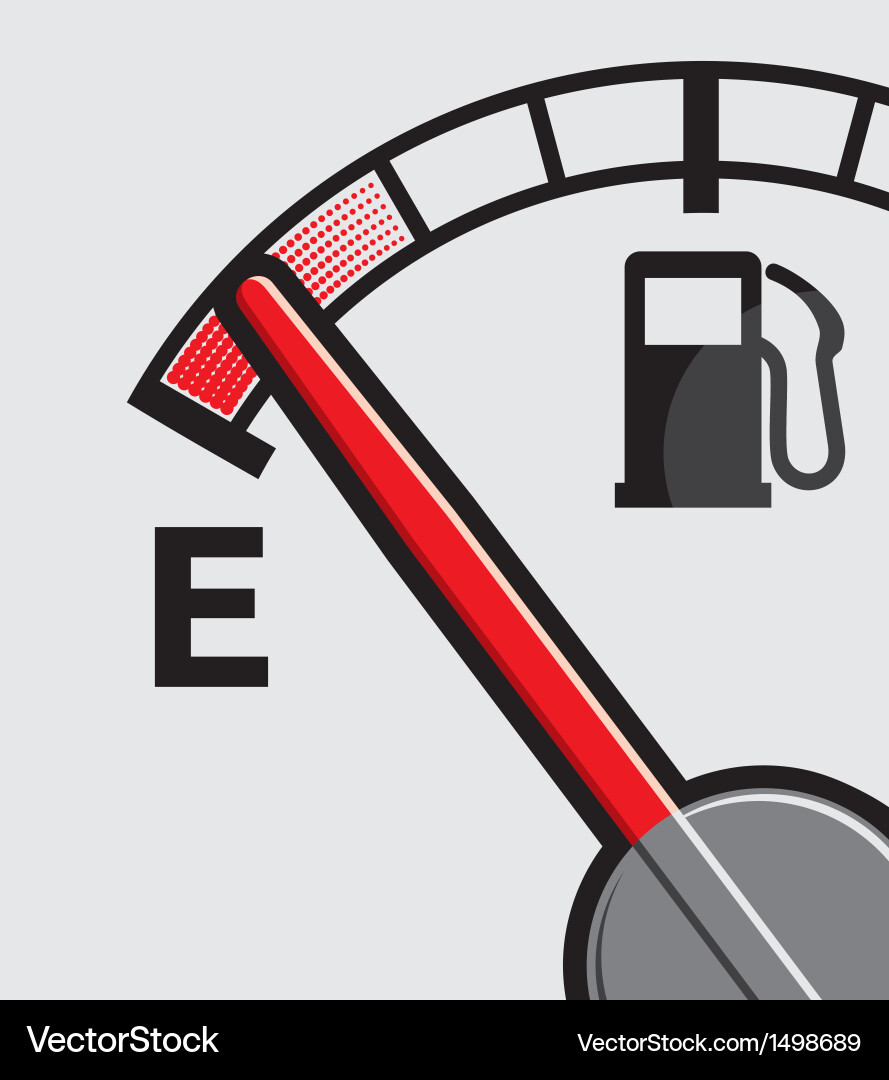 Car gas tank indicator Royalty Free Vector Image