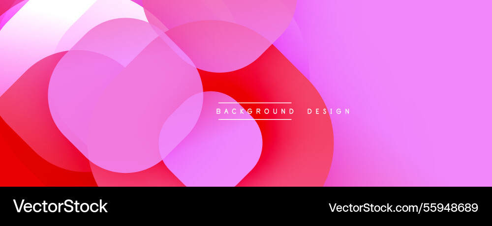 Circular abstract design with overlapping Vector Image