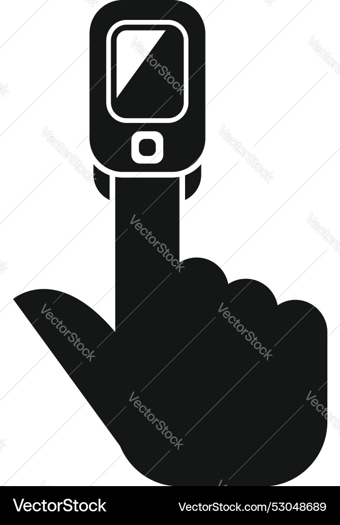 Doctor measuring patient blood oxygen saturation Vector Image