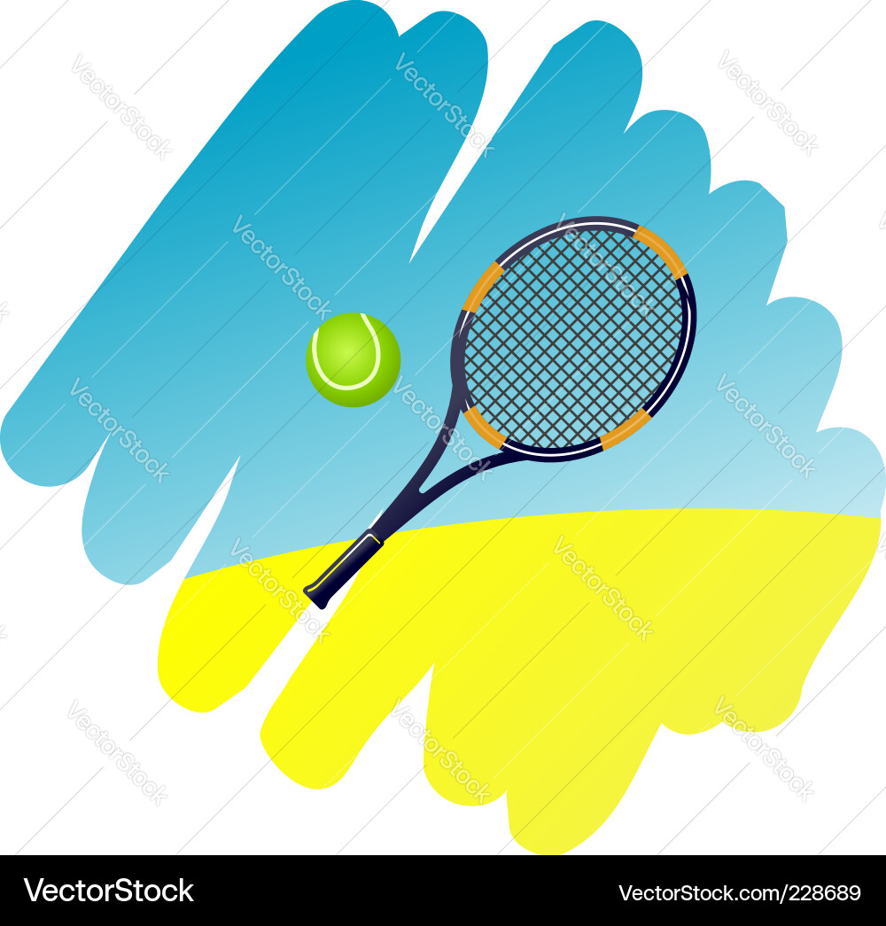 Tennis symbol Royalty Free Vector Image - VectorStock