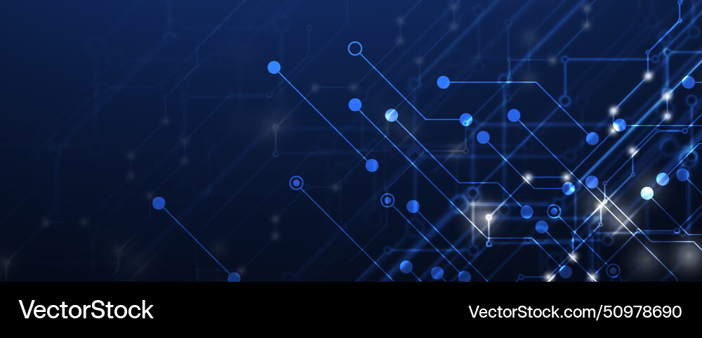 Abstract data background futuristic technology Vector Image