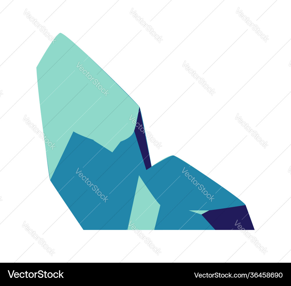 Abstract stone rock or alien cobblestone cartoon Vector Image