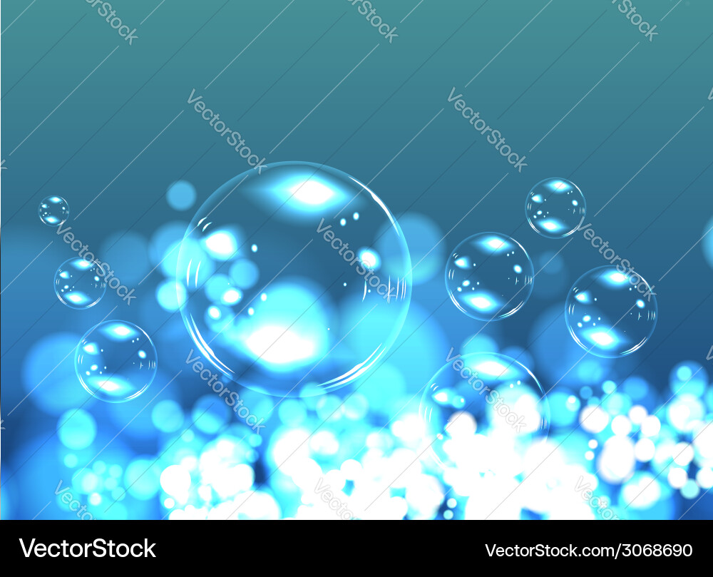 Bubble soap background Royalty Free Vector Image