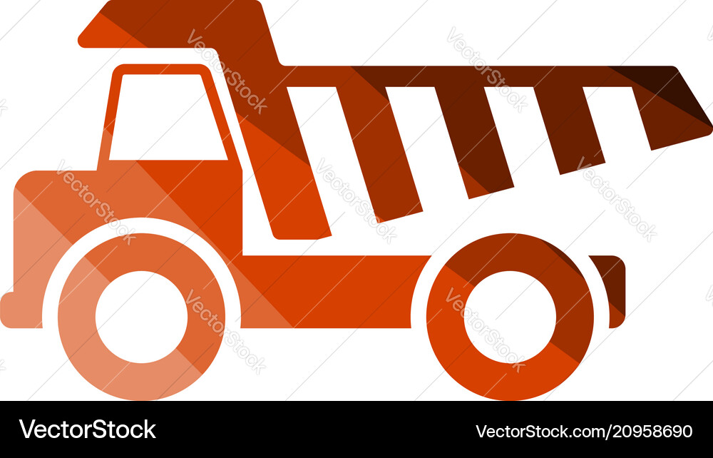 Icon of tipper Royalty Free Vector Image - VectorStock