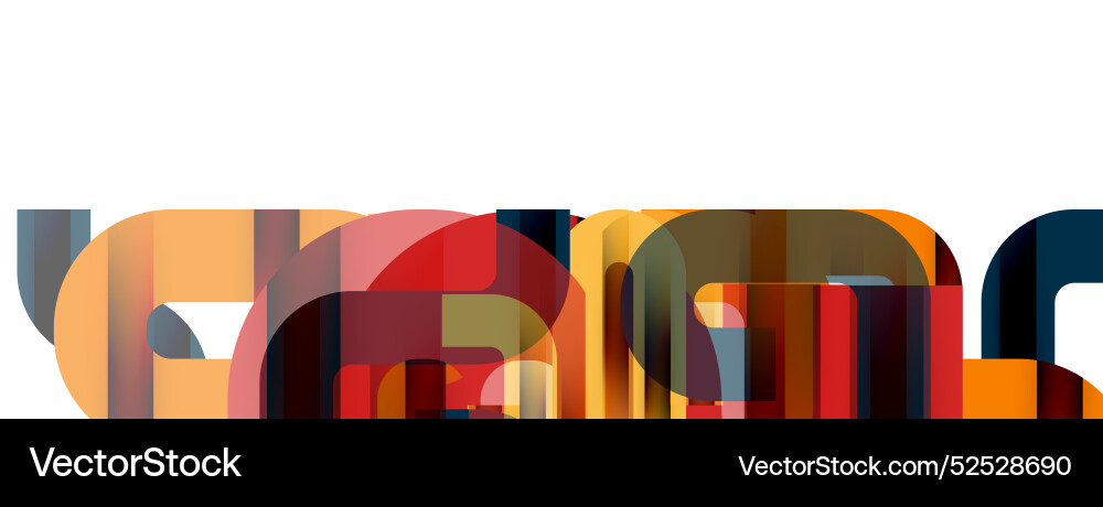 Lines abstract letter style design background Vector Image