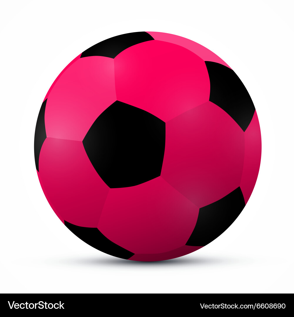 Pink ball isolated on white background Royalty Free Vector