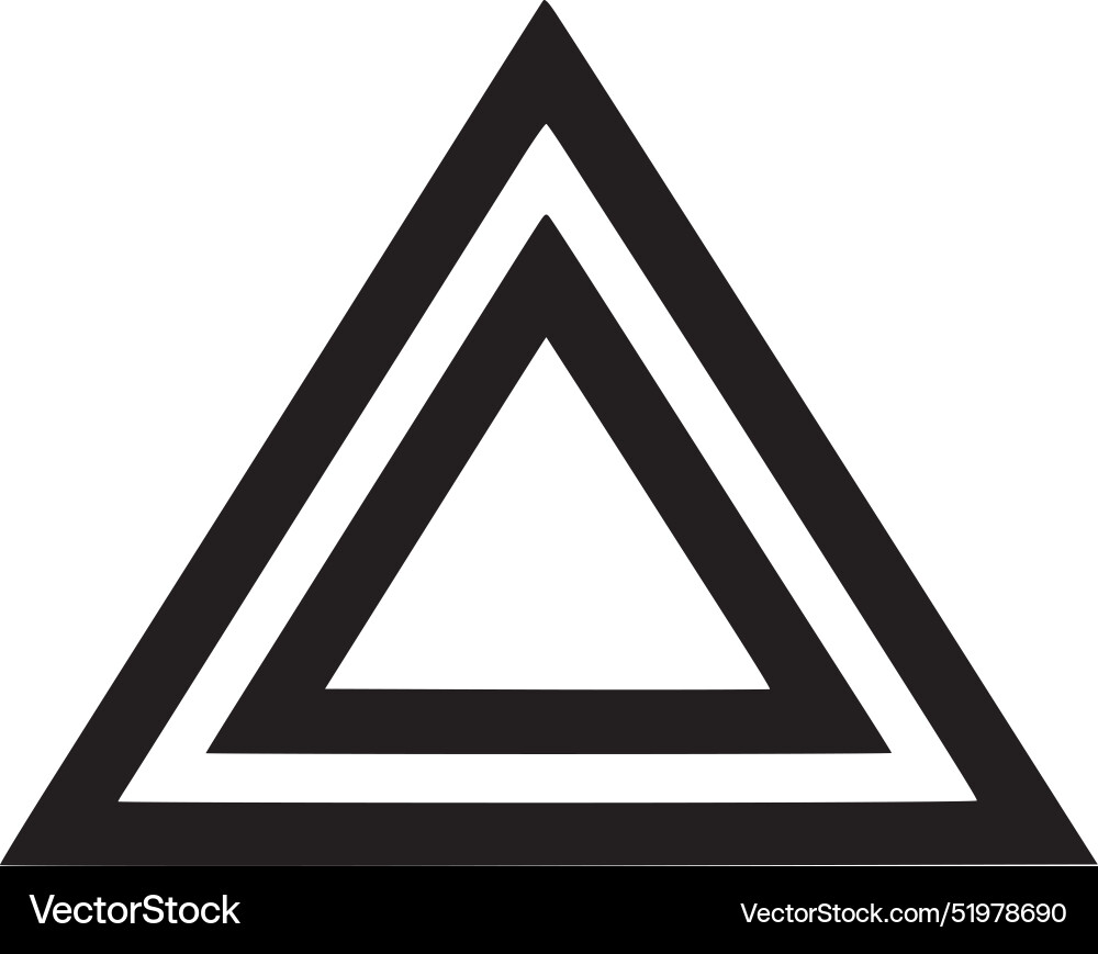 Triangle - minimalist and flat logo Royalty Free Vector