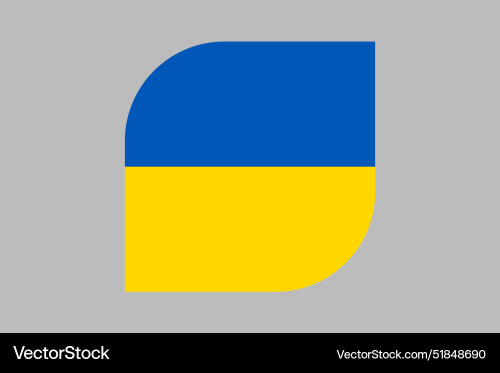 Ukraine flag sign Royalty Free Vector Image - VectorStock